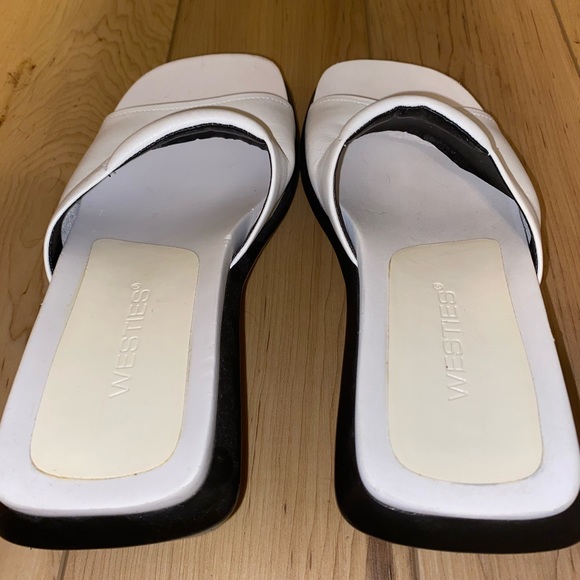 Nine West | Shoes | Westies By Nine West 85m White Leather Platform ...